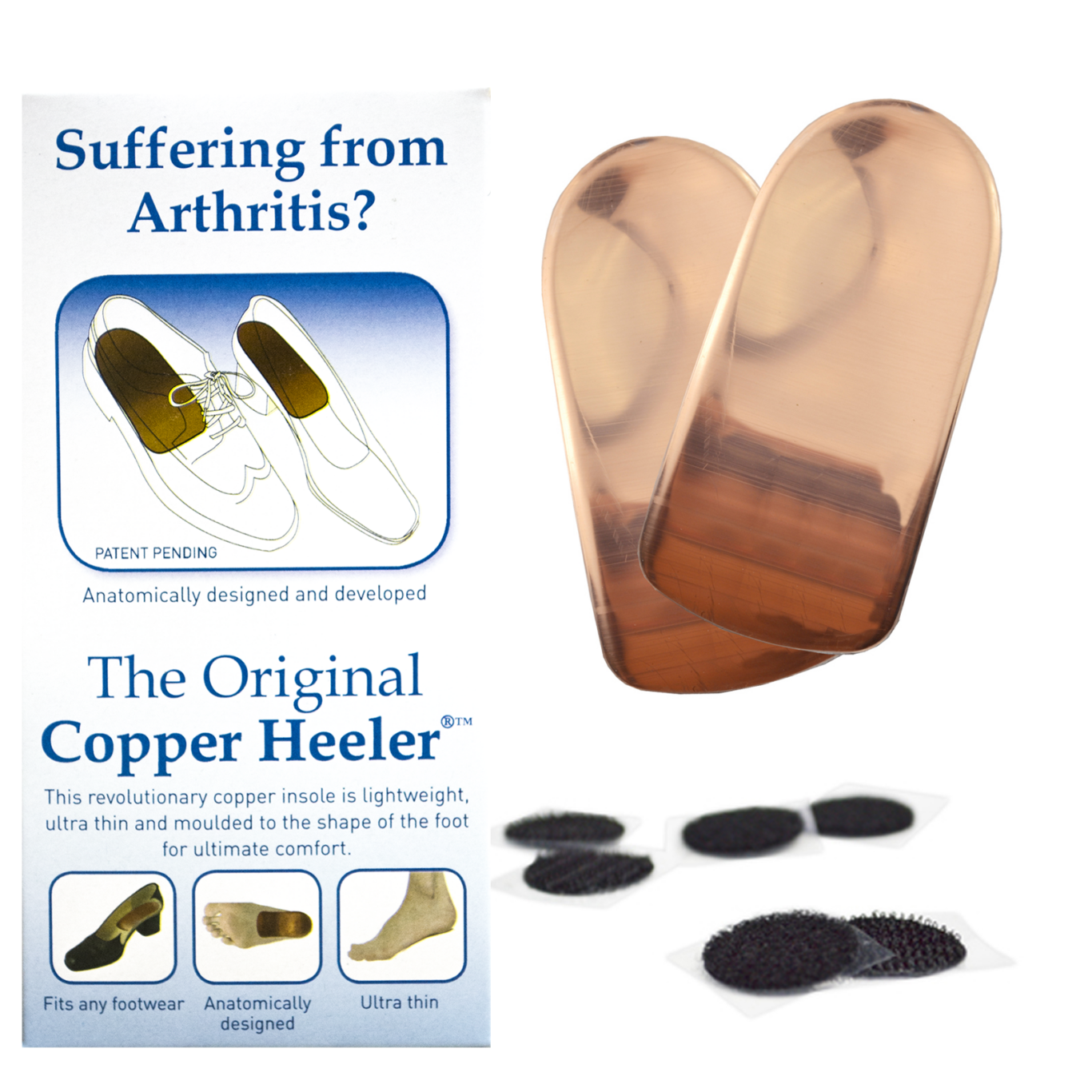 Copper Healer Orthotic medical support Insoles – Shoe String Laces