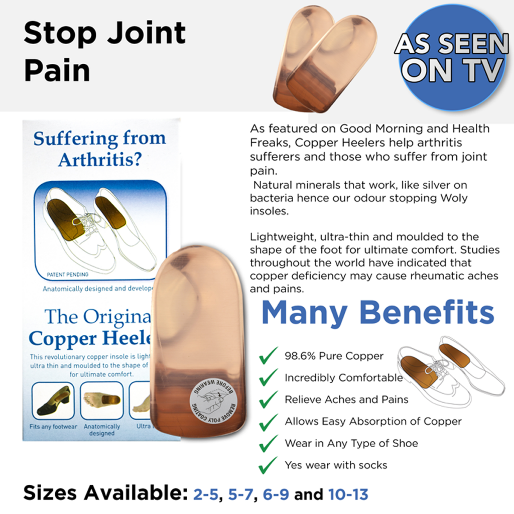 Copper Healer Orthotic medical support Insoles – Shoe String Laces